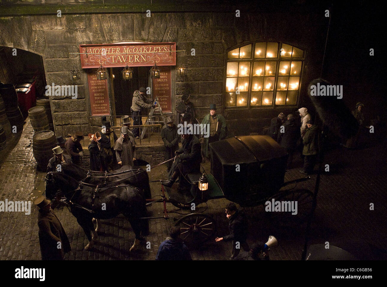 Simon Pegg and Andy Serkis on the set of their new movie 'Burke and ...