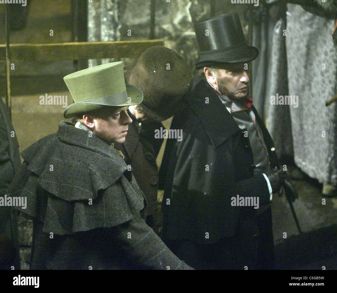 Simon Pegg and Andy Serkis on the set of their new movie 'Burke and ...