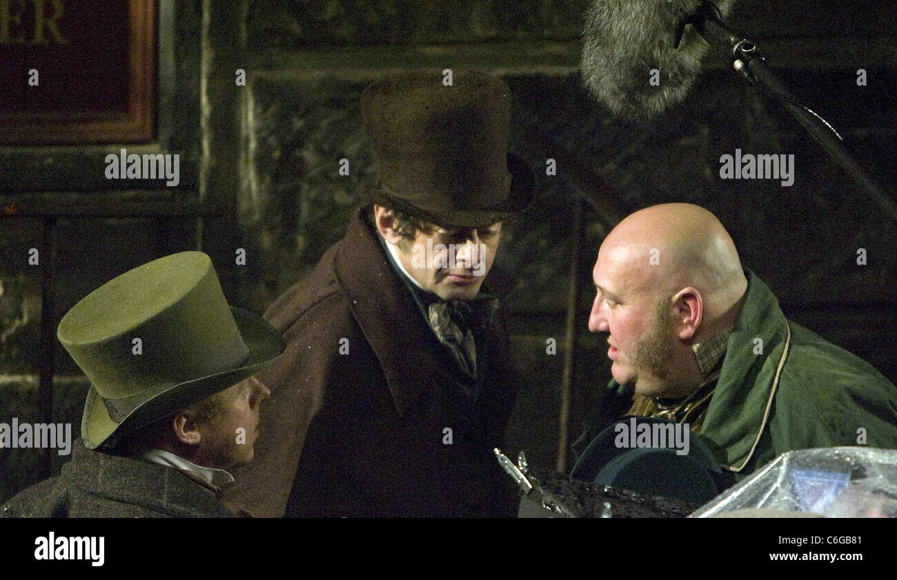 Simon Pegg and Andy Serkis on the set of their new movie 'Burke and ...