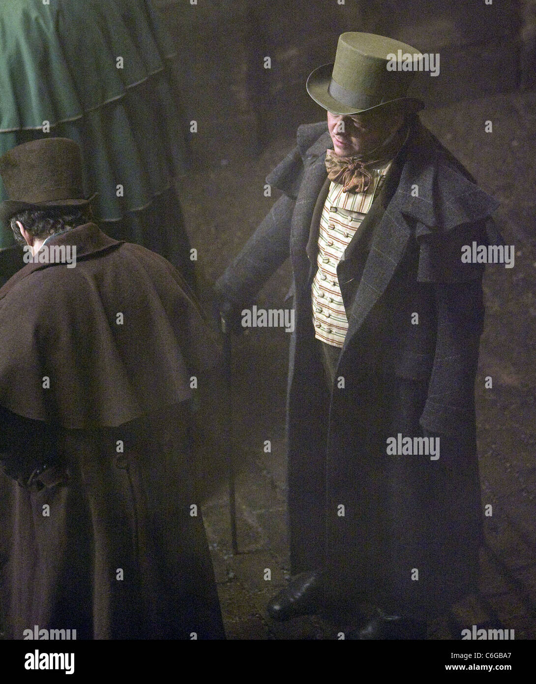 Simon Pegg and Andy Serkis on the set of their new movie 'Burke and ...