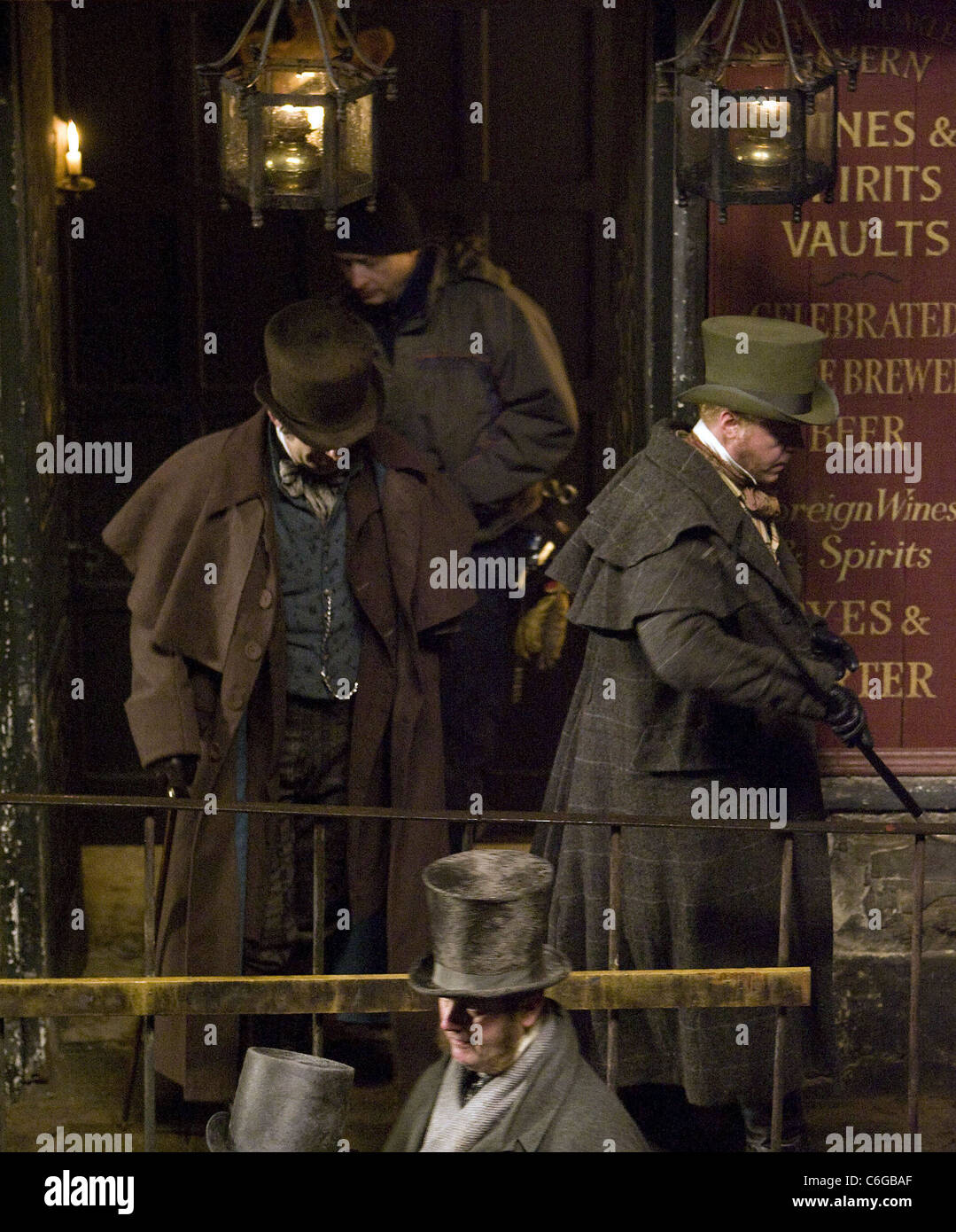 Simon Pegg and Andy Serkis on the set of their new movie 'Burke and ...