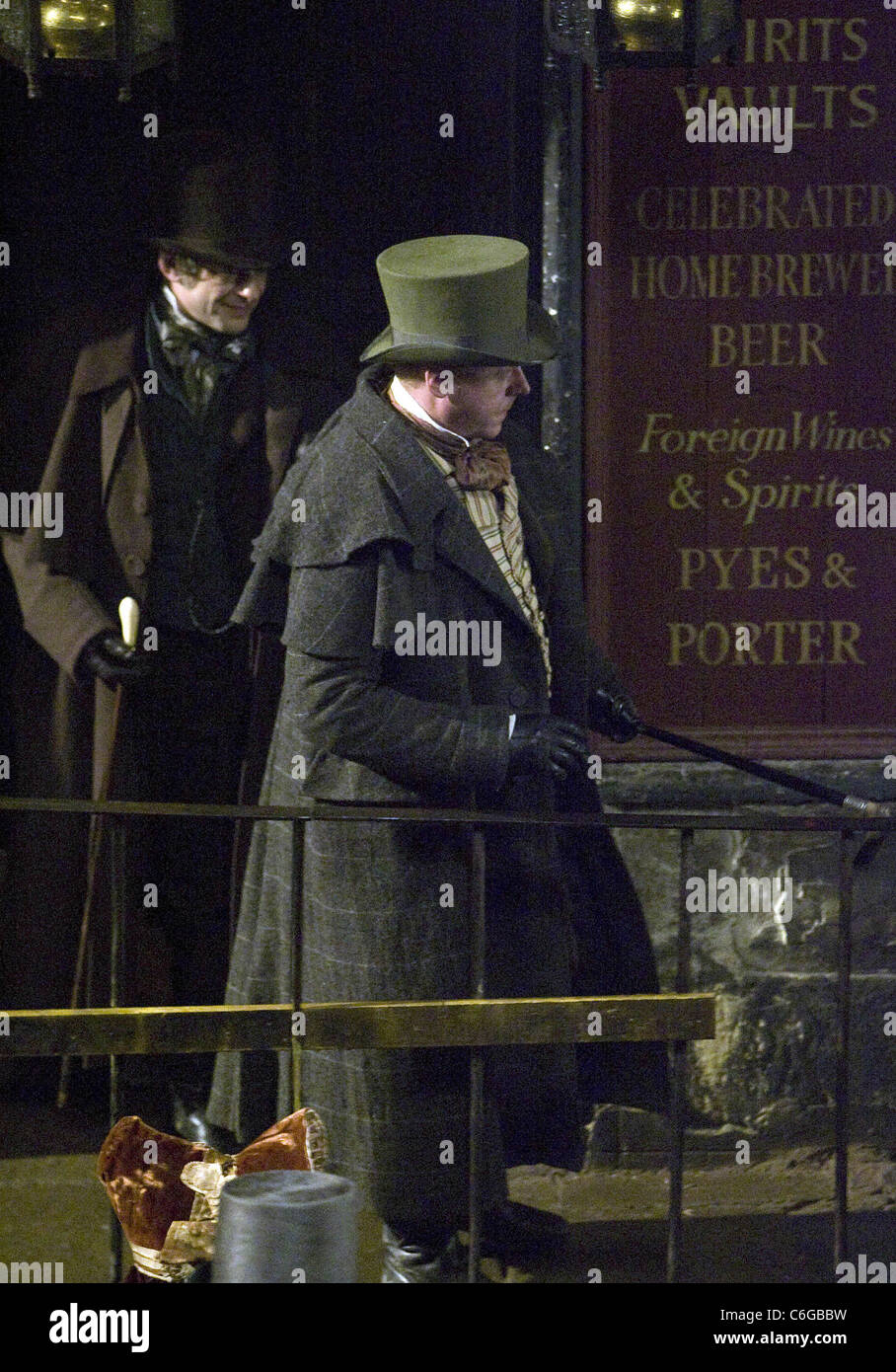 Simon Pegg and Andy Serkis on the set of their new movie 'Burke and ...