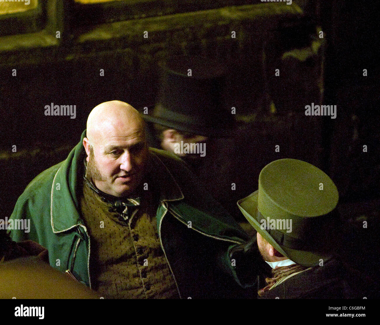 Cast Simon Pegg and Andy Serkis on the set of their new movie 'Burke ...