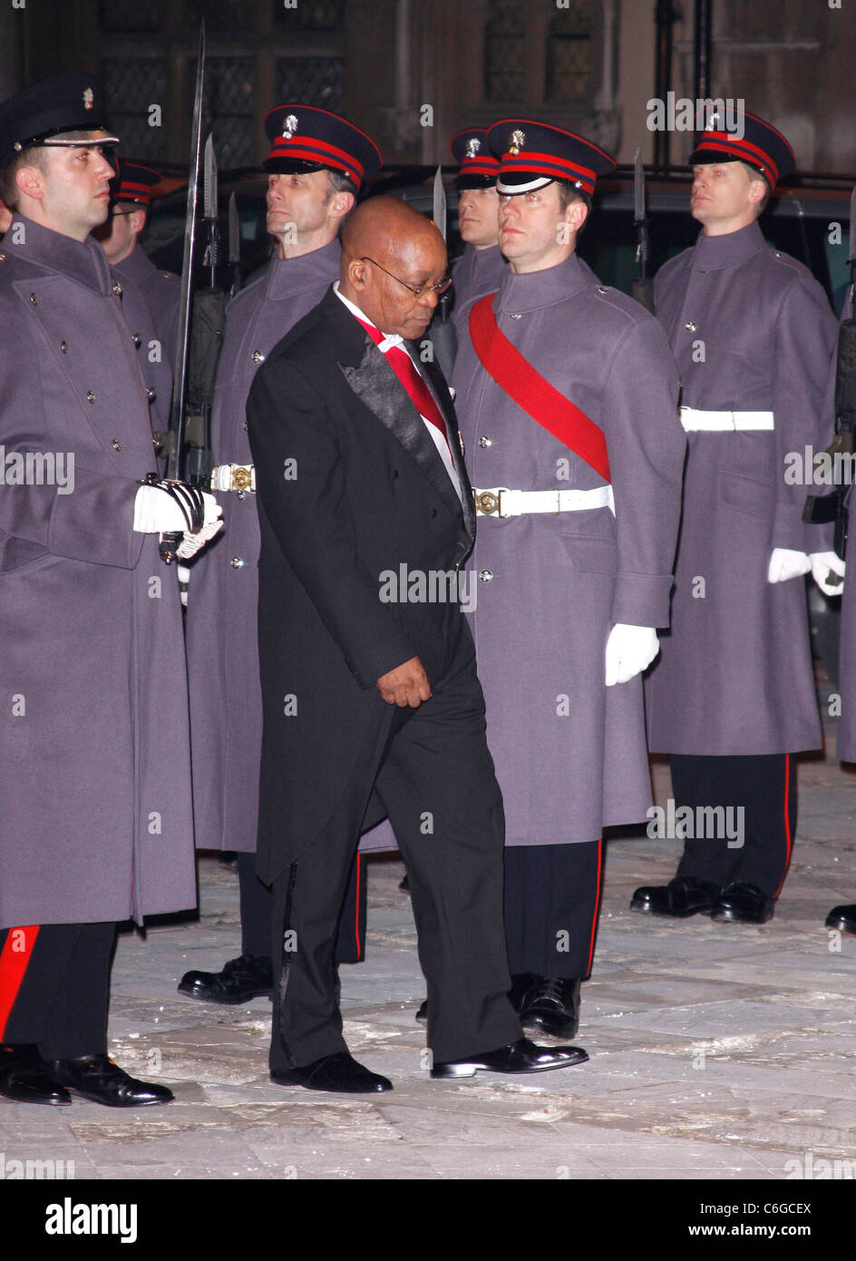 President Jacob Zuma, the President of South Africa arrives at the ...
