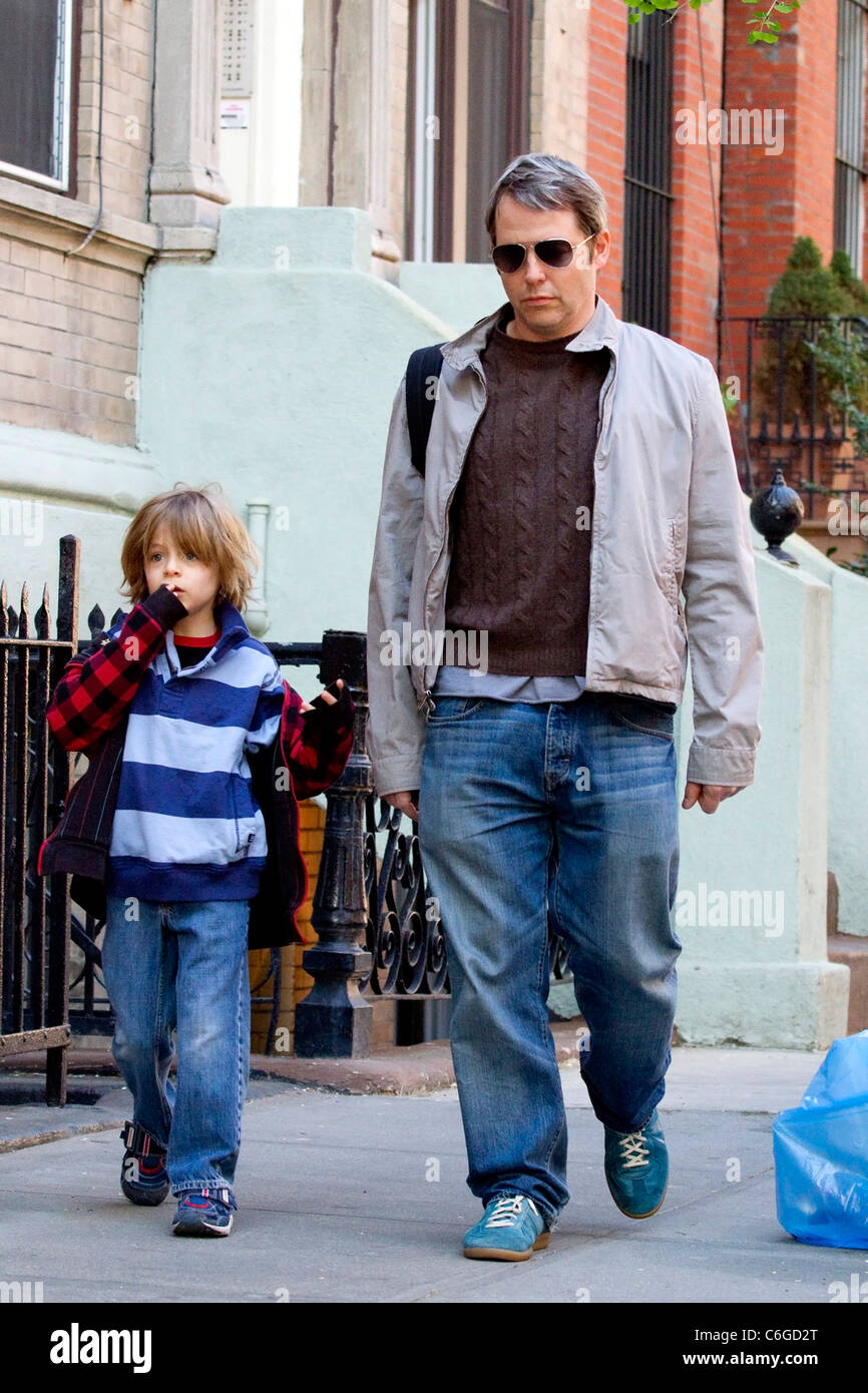 Matthew Broderick and his son James Wilkie Broderick walking in ...