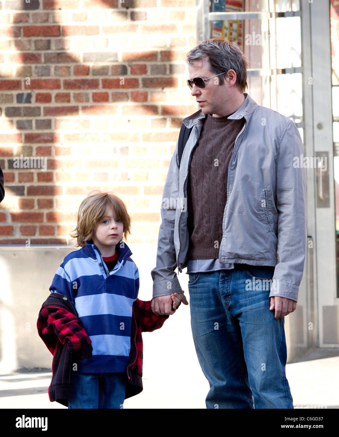 Matthew Broderick and his son James Wilkie Broderick walking in ...