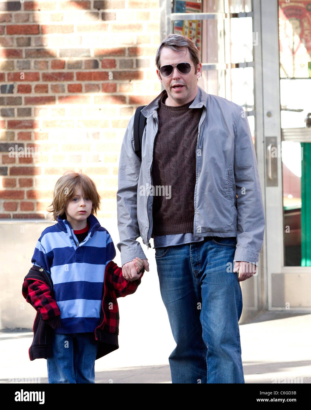 Matthew Broderick and his son James Wilkie Broderick walking in ...