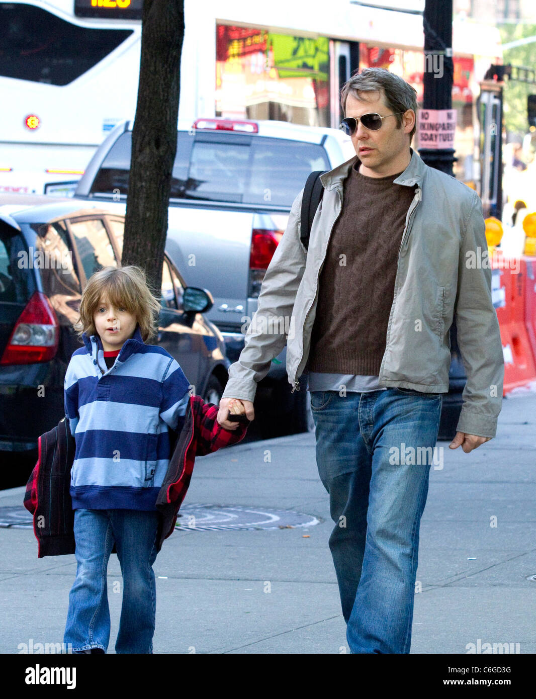 Matthew Broderick and his son James Wilkie Broderick walking in ...