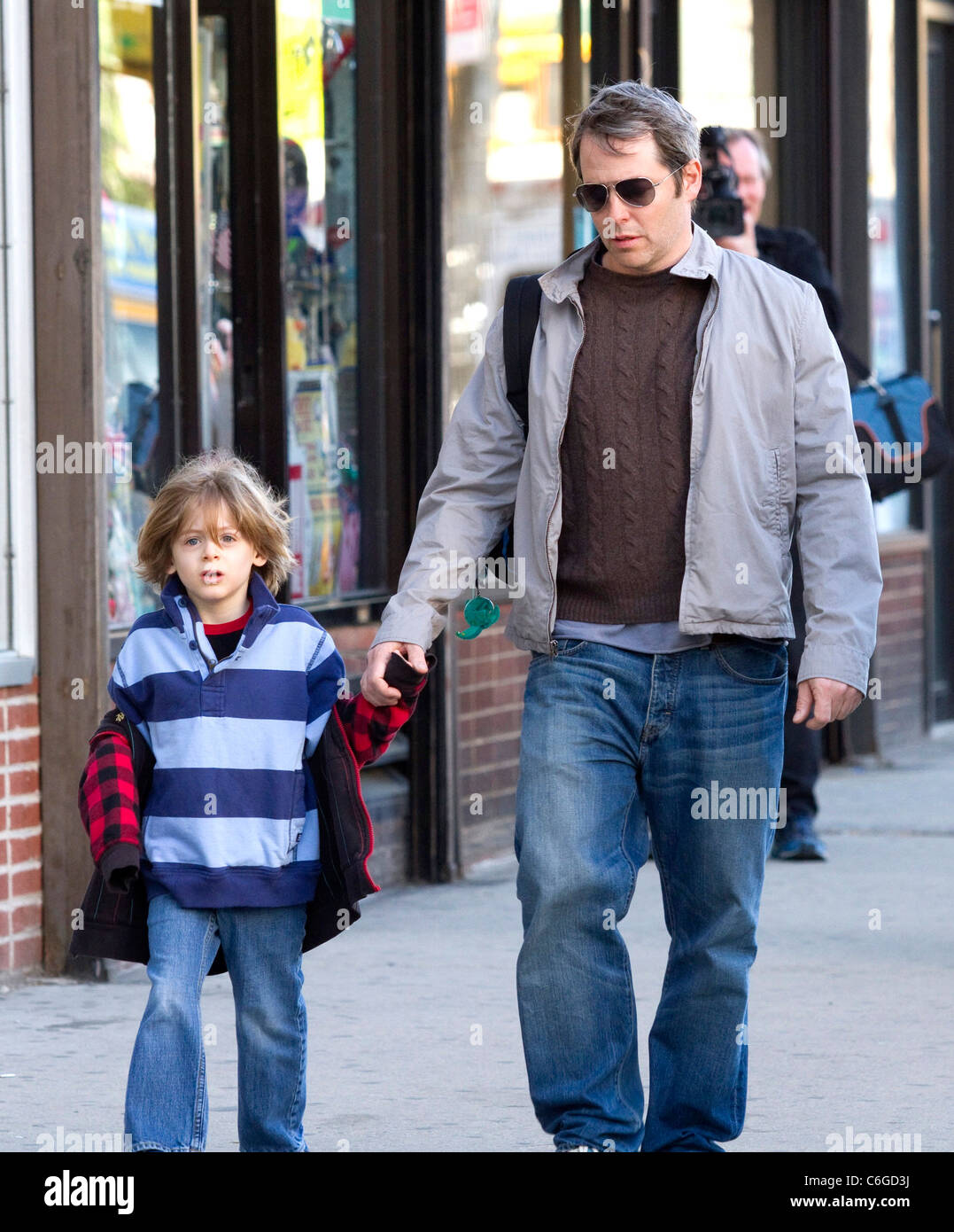Matthew Broderick and his son James Wilkie Broderick walking in ...