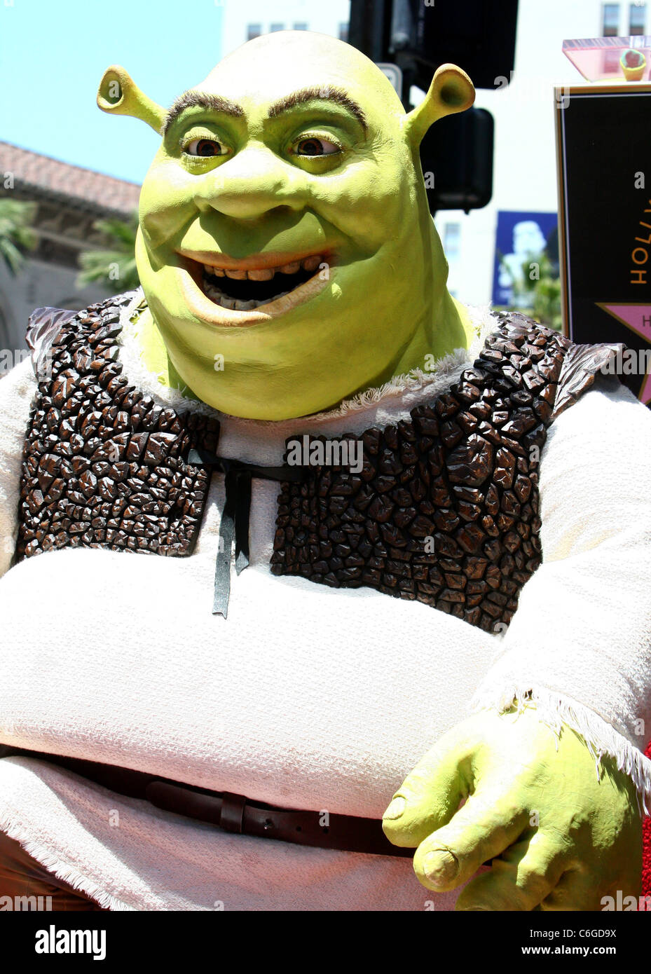 Shrek honoured with the 2408th star on the Hollywood Walk of Fame Los ...