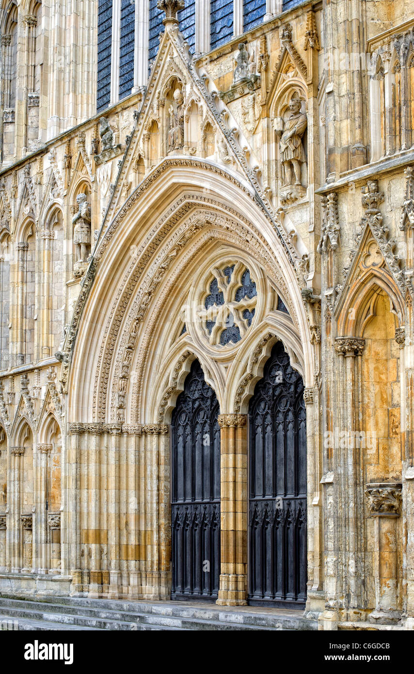 Entrance to York Minster in York, England Stock Photo - Alamy