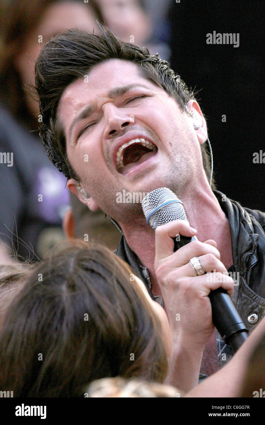 Danny O'Donoghue Irish rock band The Script perform as part of the ...