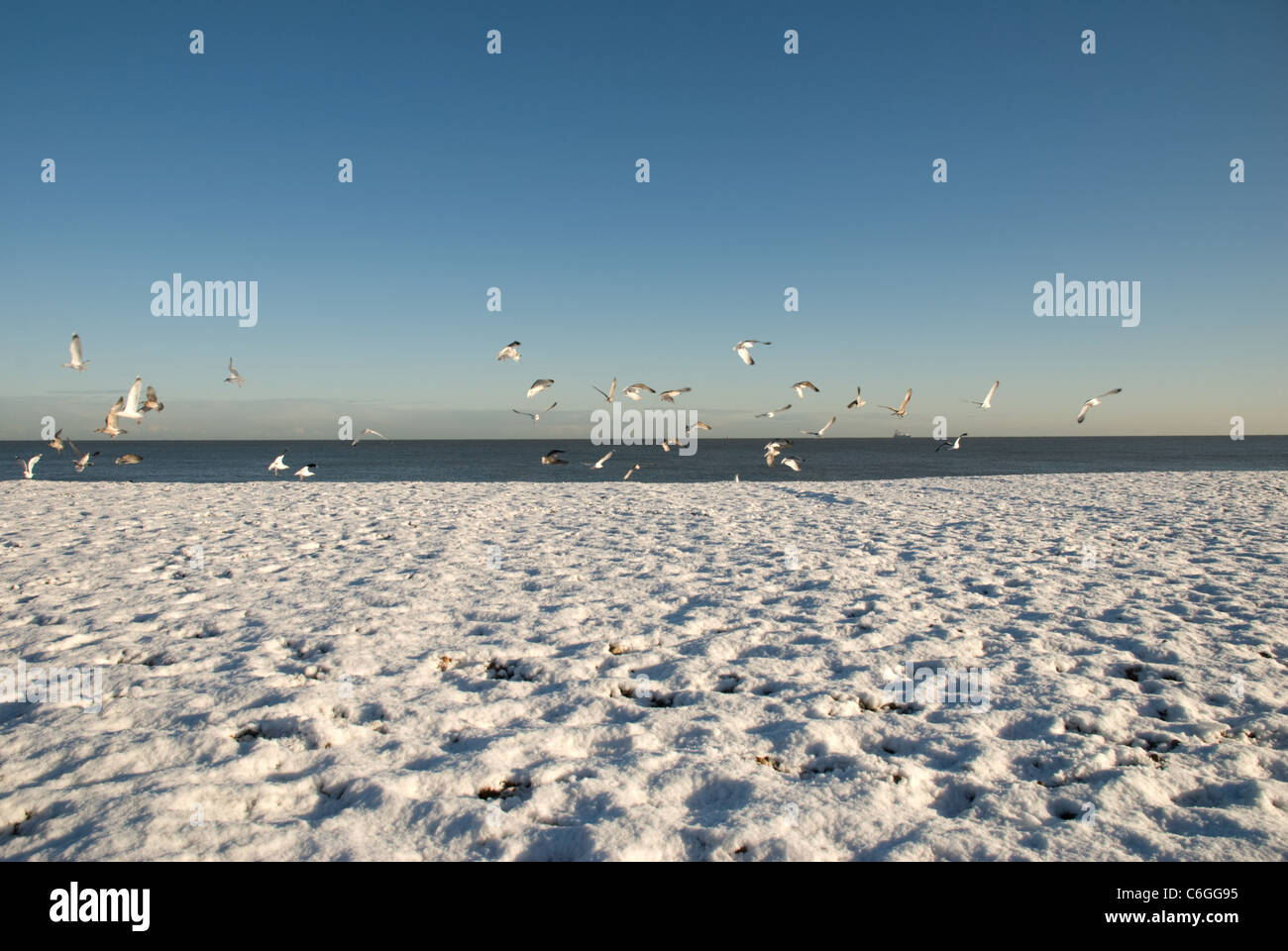 Snow beach hi-res stock photography and images - Alamy