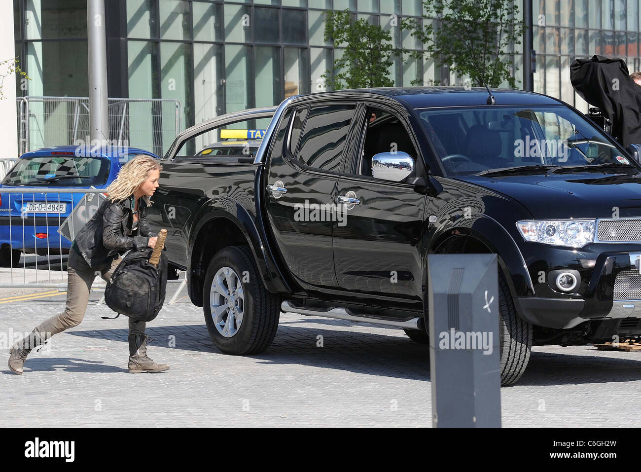 Former S Club 7 singer Hannah Spearritt on the set of the ITV sci-fi ...