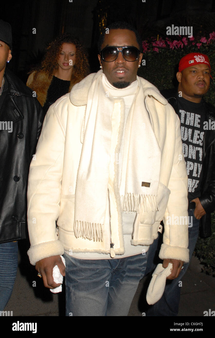 P Diddy, real name Sean Combs, leaving his London hotel on his way to a ...