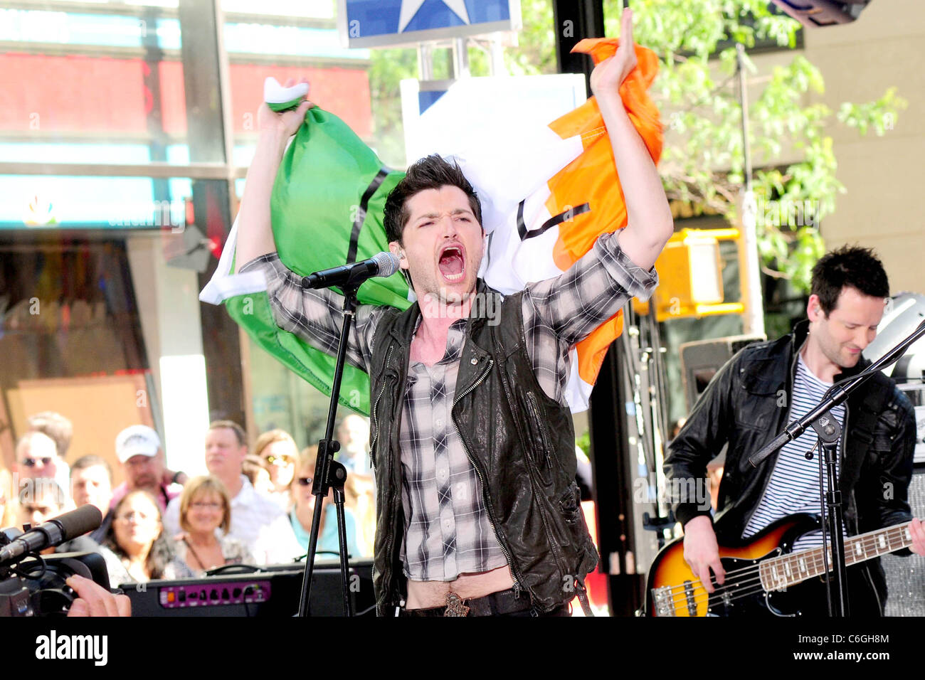 Danny O'Donoghue Irish rock band The Script perform as part of the ...
