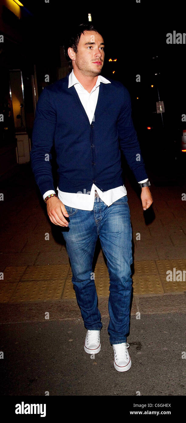 Jack Tweed leaving Sheesh restaurant in Buckhurst Hill Essex, England ...