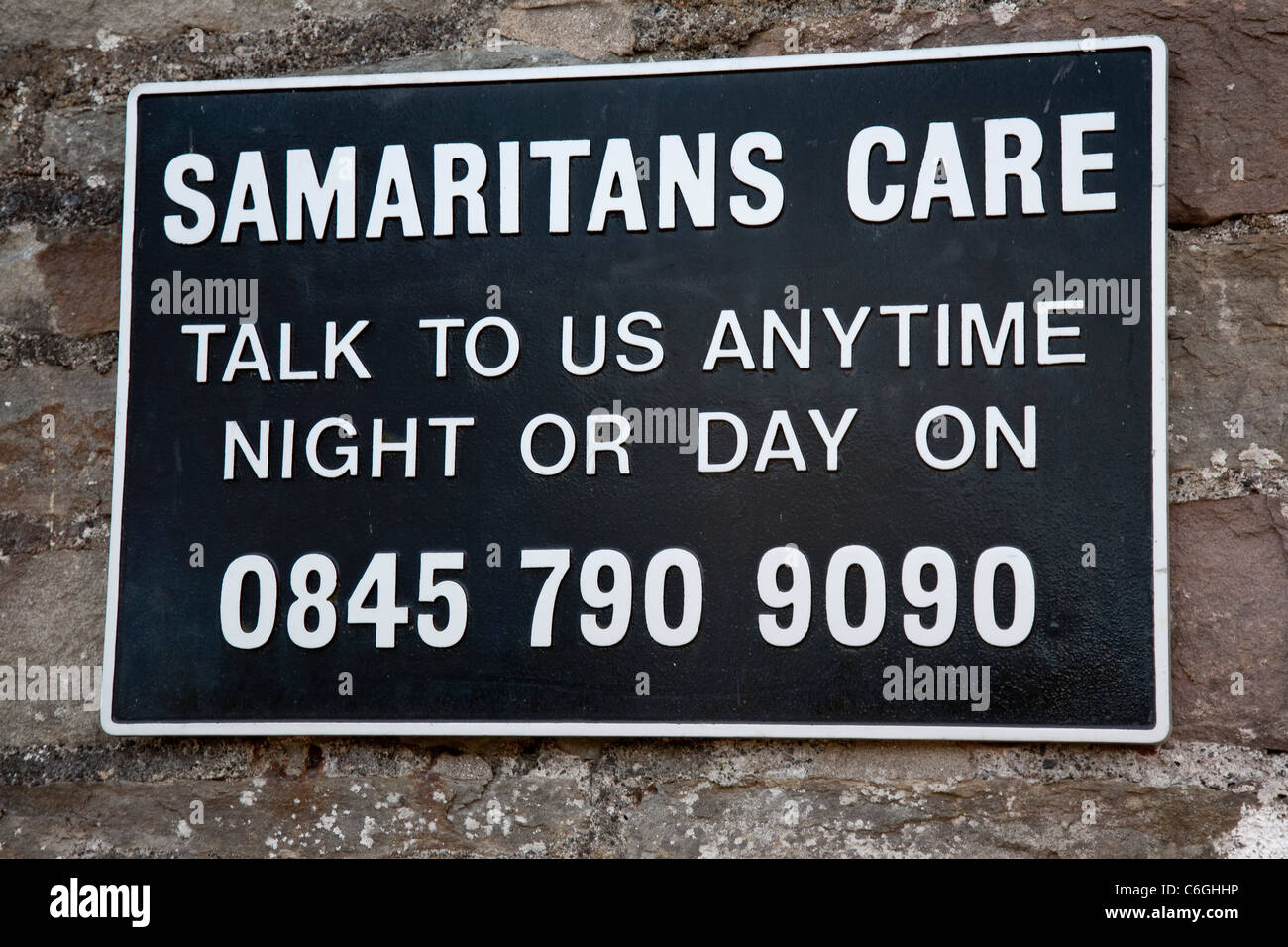 Samaritans sign hi-res stock photography and images - Alamy