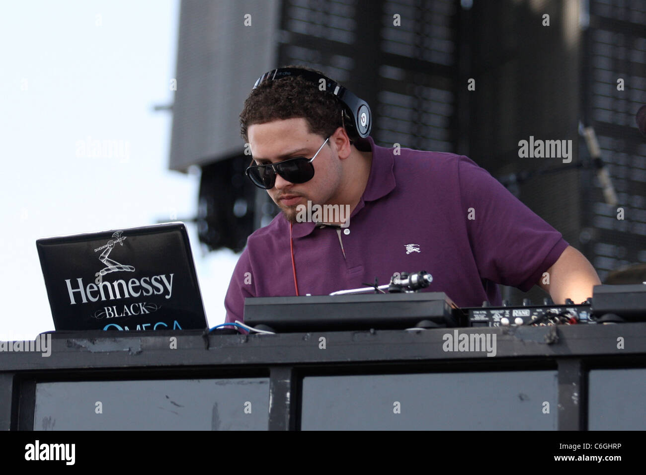 Dj omega coachella music festival performances day 1 indio hi-res stock ...
