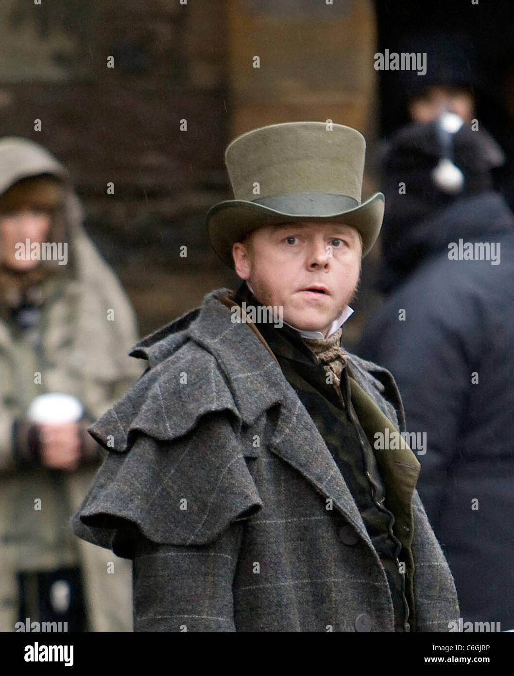 Simon Pegg The set of the new movie 'Burke and Hare' The film is a ...