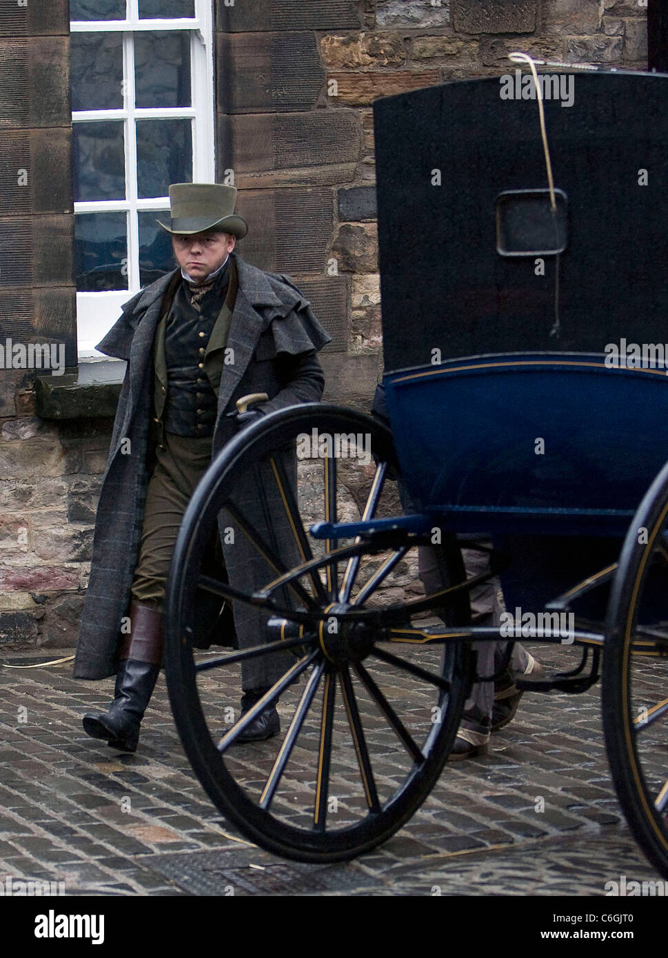 Simon Pegg The set of the new movie 'Burke and Hare' The film is a ...