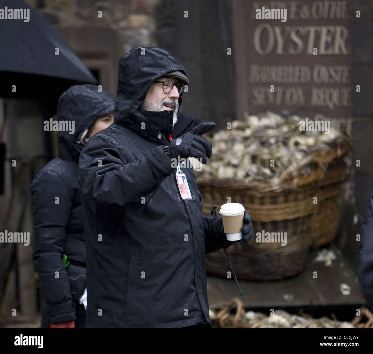 John Landis (The Director) The set of the new movie 'Burke and Hare ...