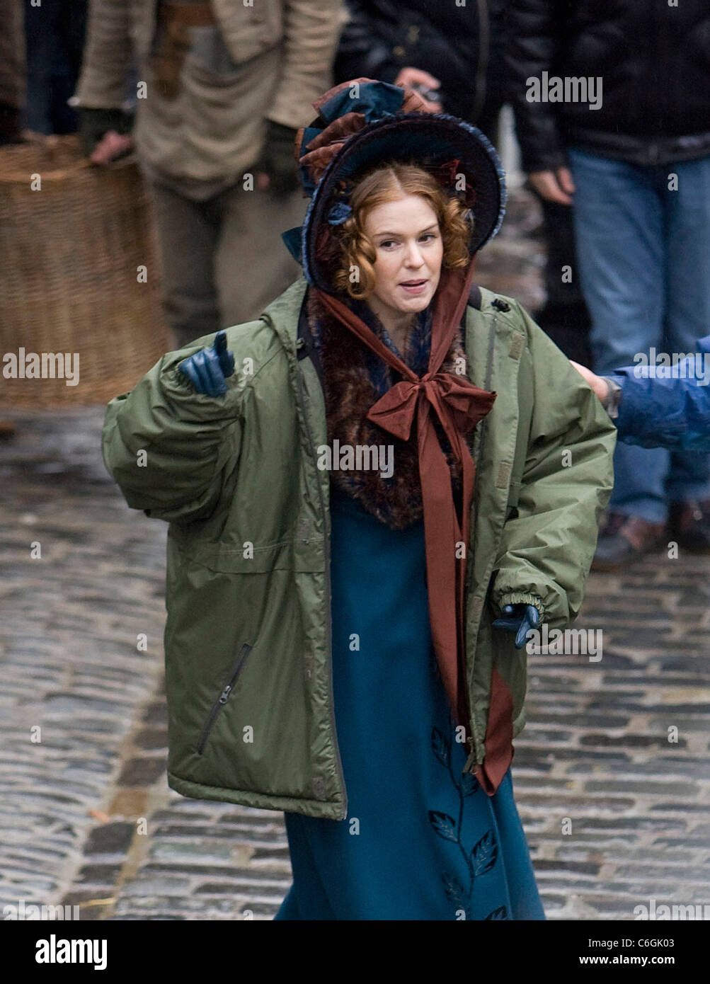 Isla Fisher The set of the new movie 'Burke and Hare' The film is a ...