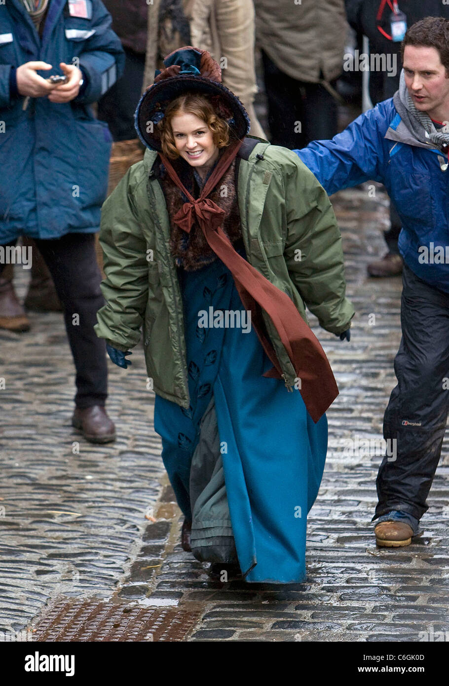 Isla Fisher The set of the new movie 'Burke and Hare' The film is a ...