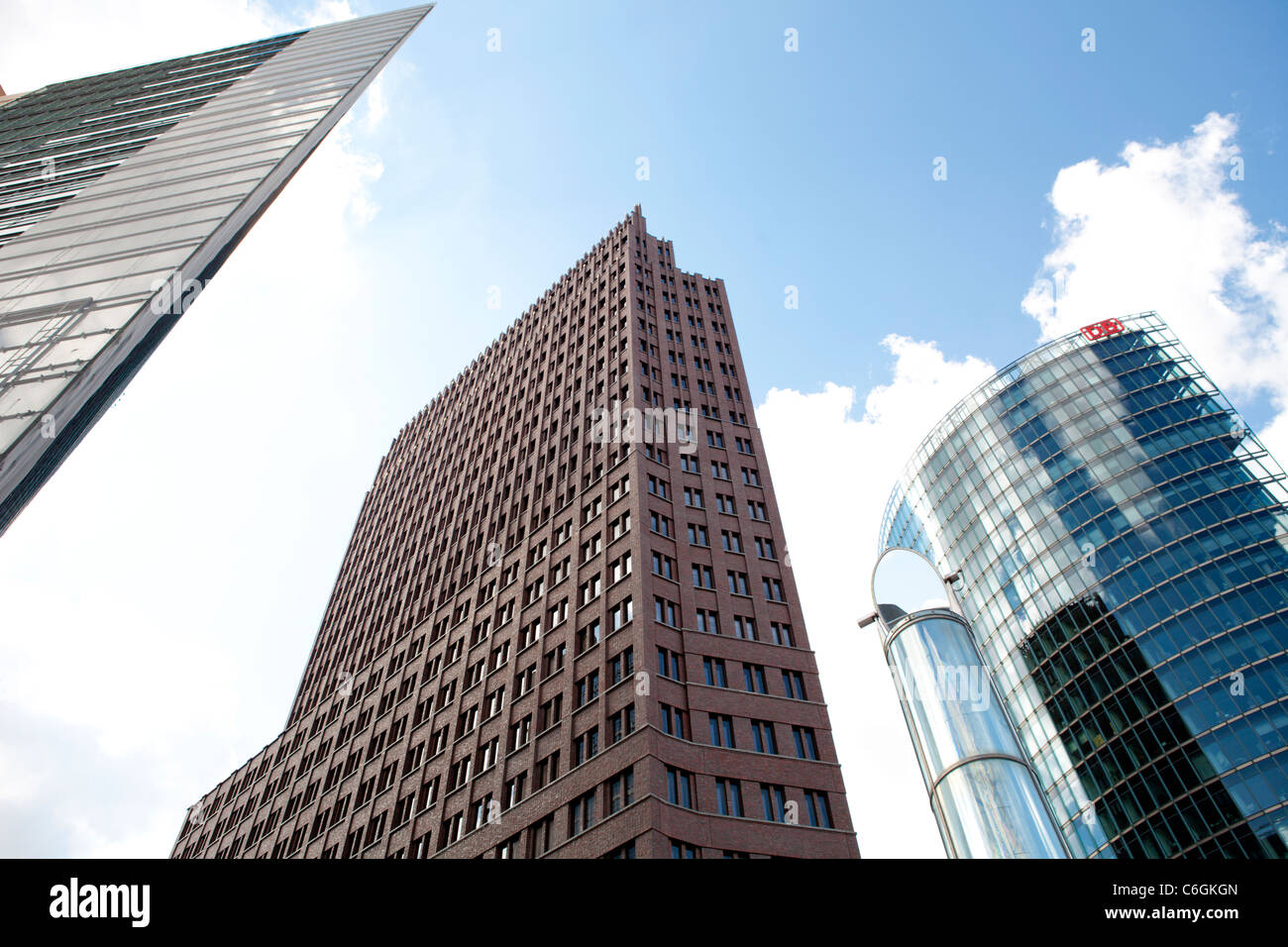 Modern high rise buildings near Potsdamer Platz Berlin, Germany Stock ...