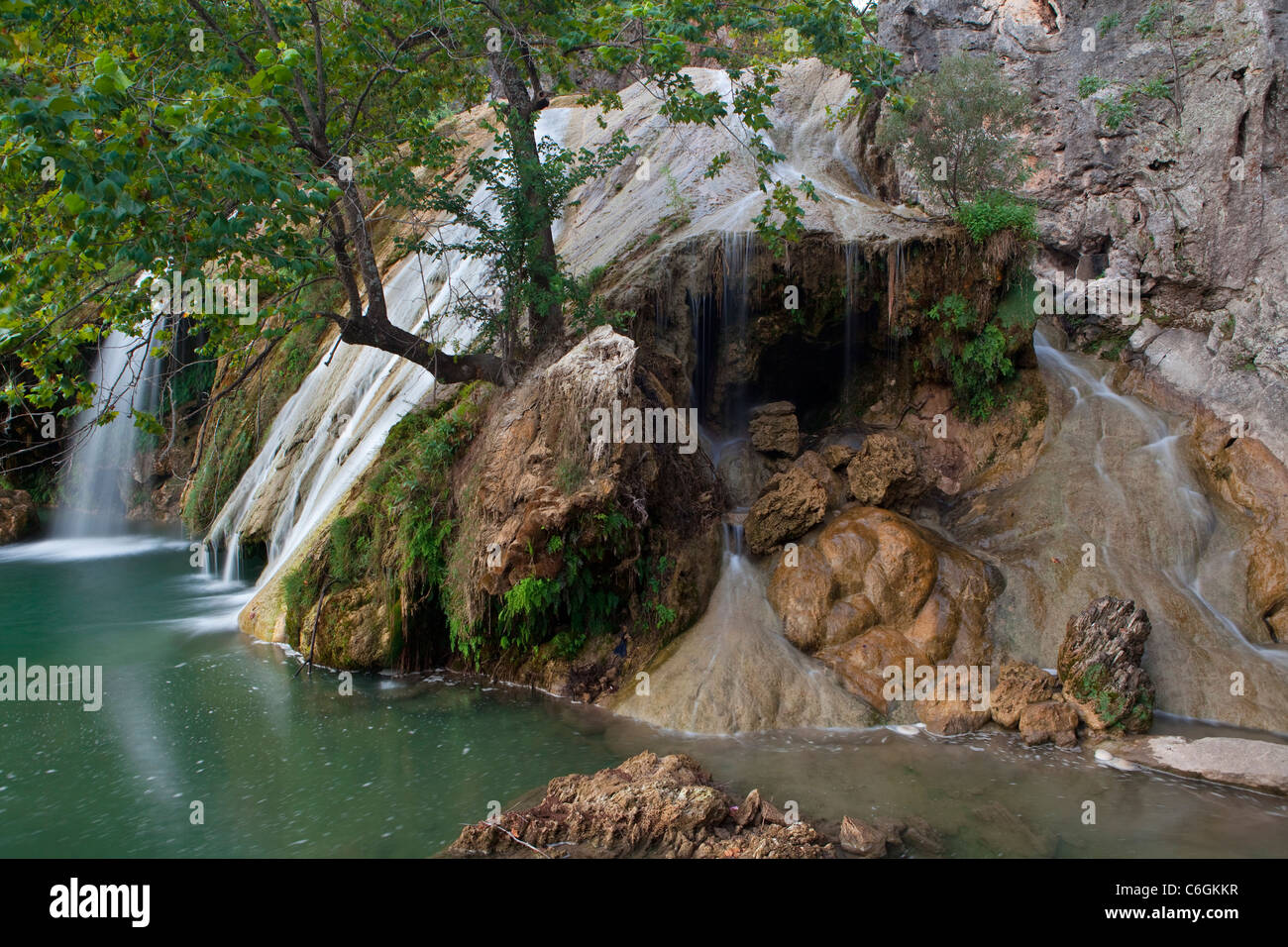 Morning view river waterfall hi-res stock photography and images - Alamy