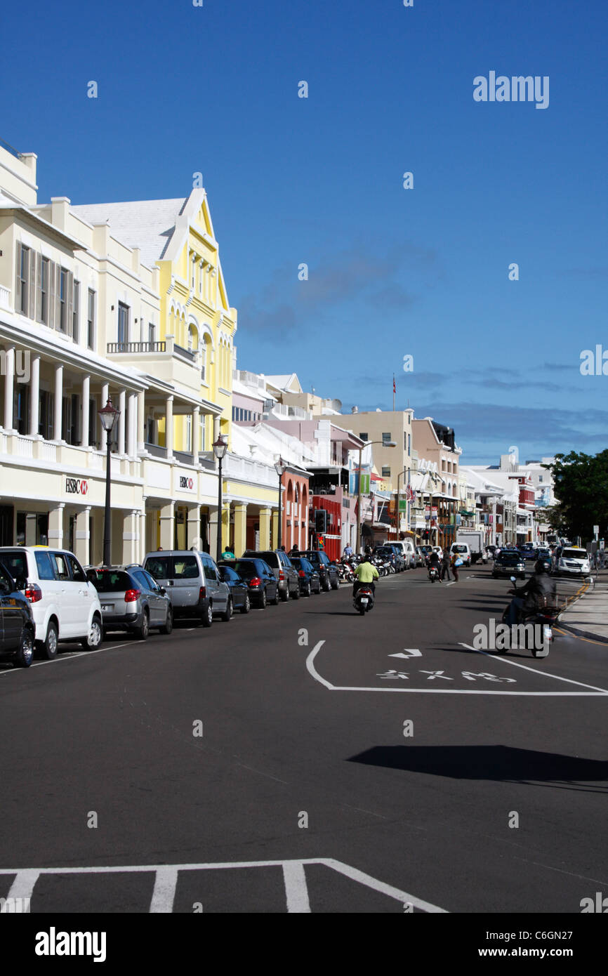 Front Street, Hamilton, Bermuda Stock Photo - Alamy