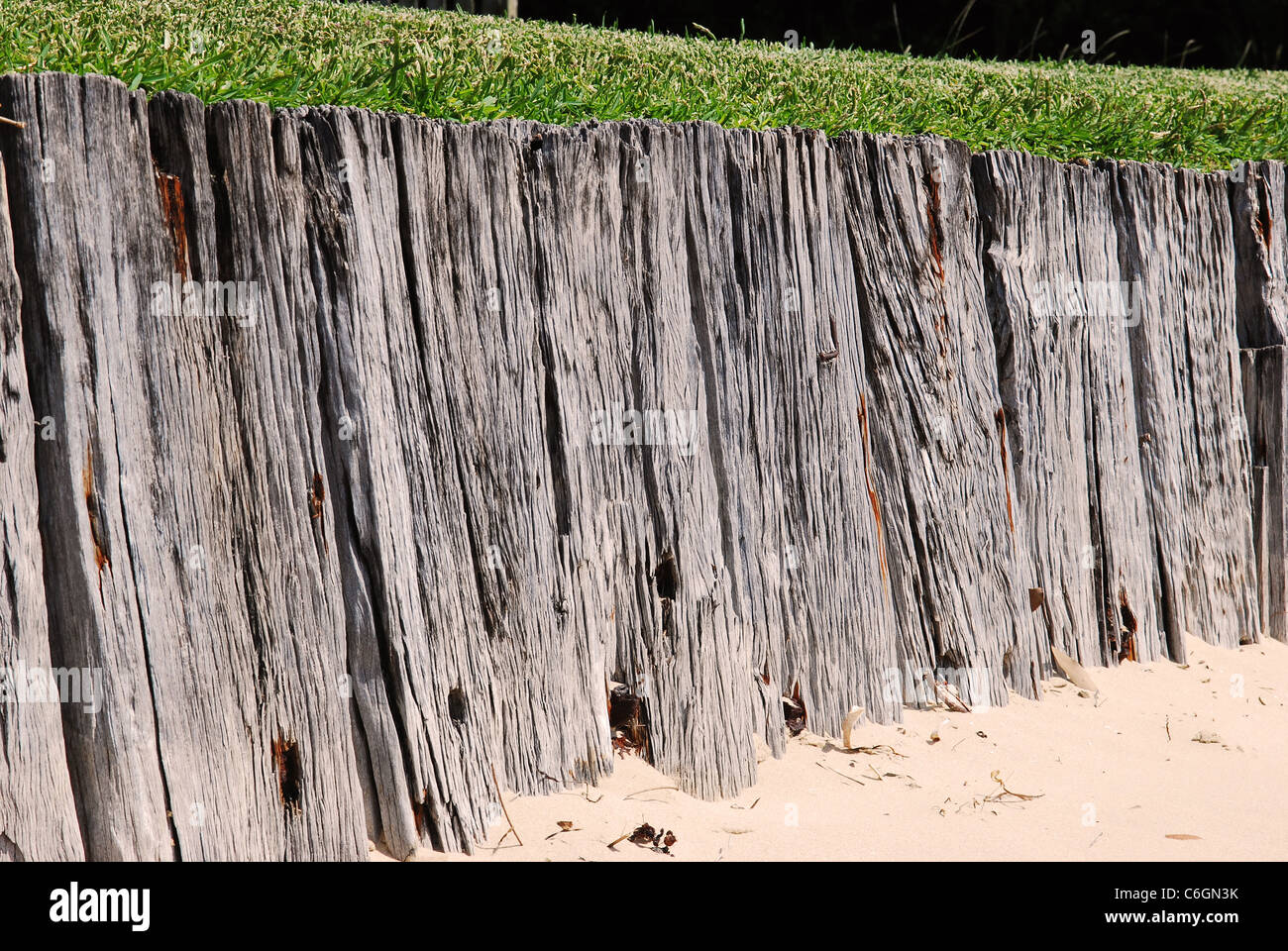 weathered wood beach wall Stock Photo - Alamy