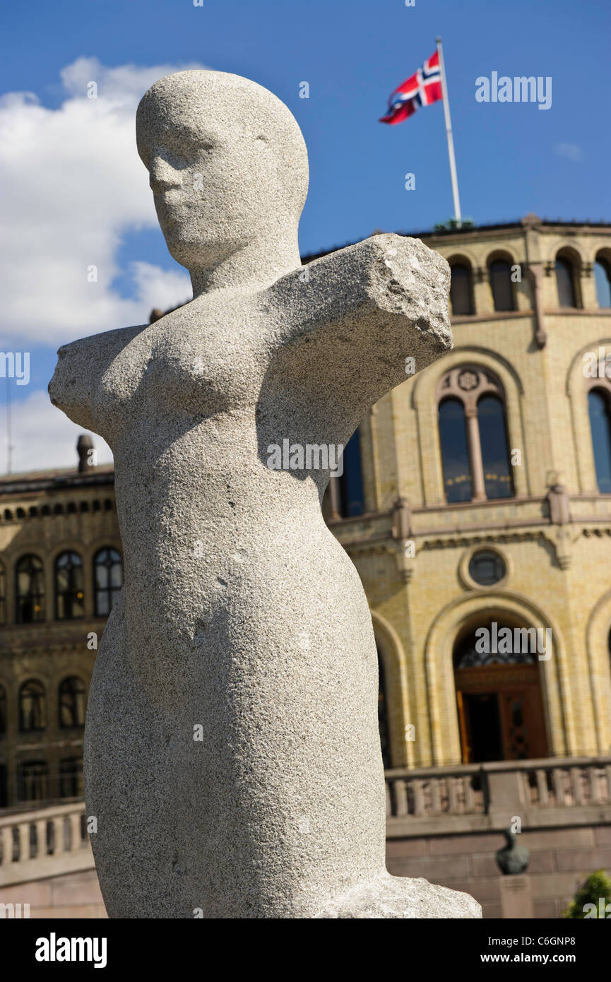 Stortinget, the Norwegian parliament building Stock Photo - Alamy