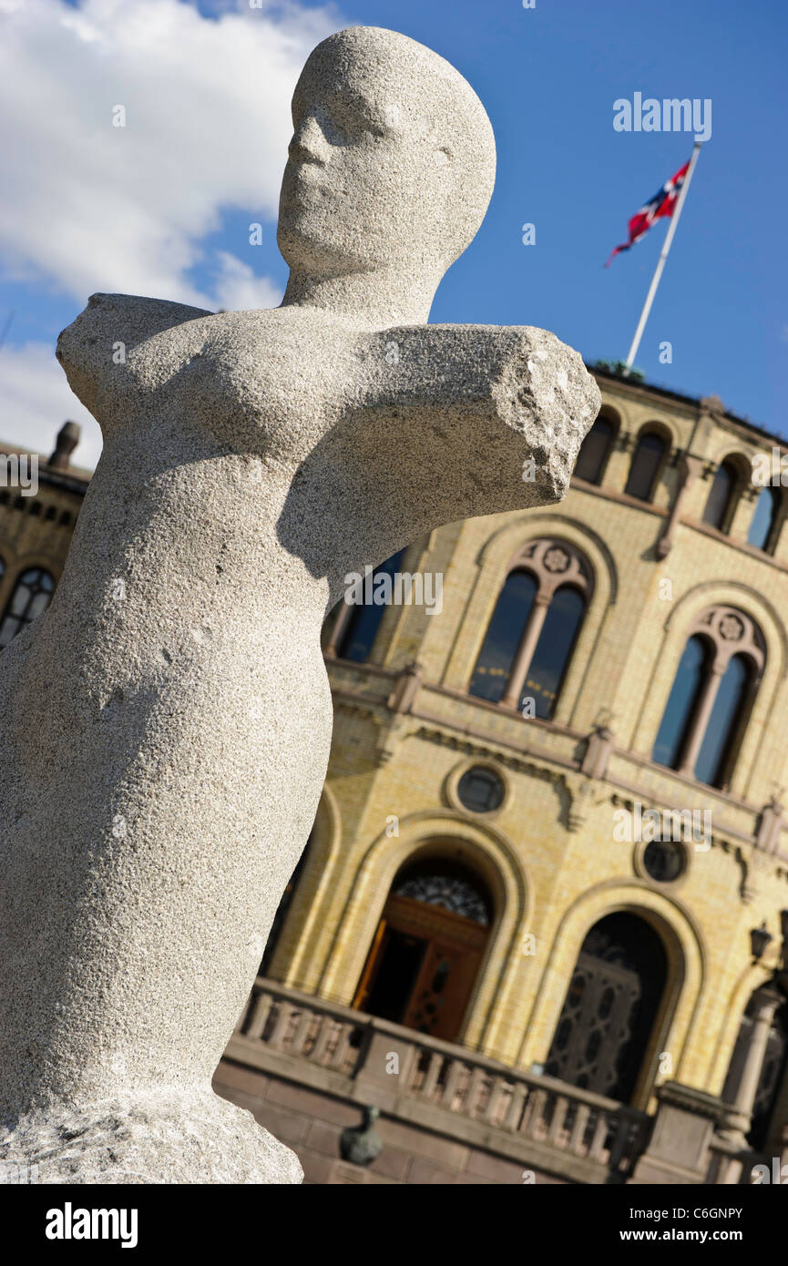 Stortinget, the Norwegian parliament building Stock Photo - Alamy