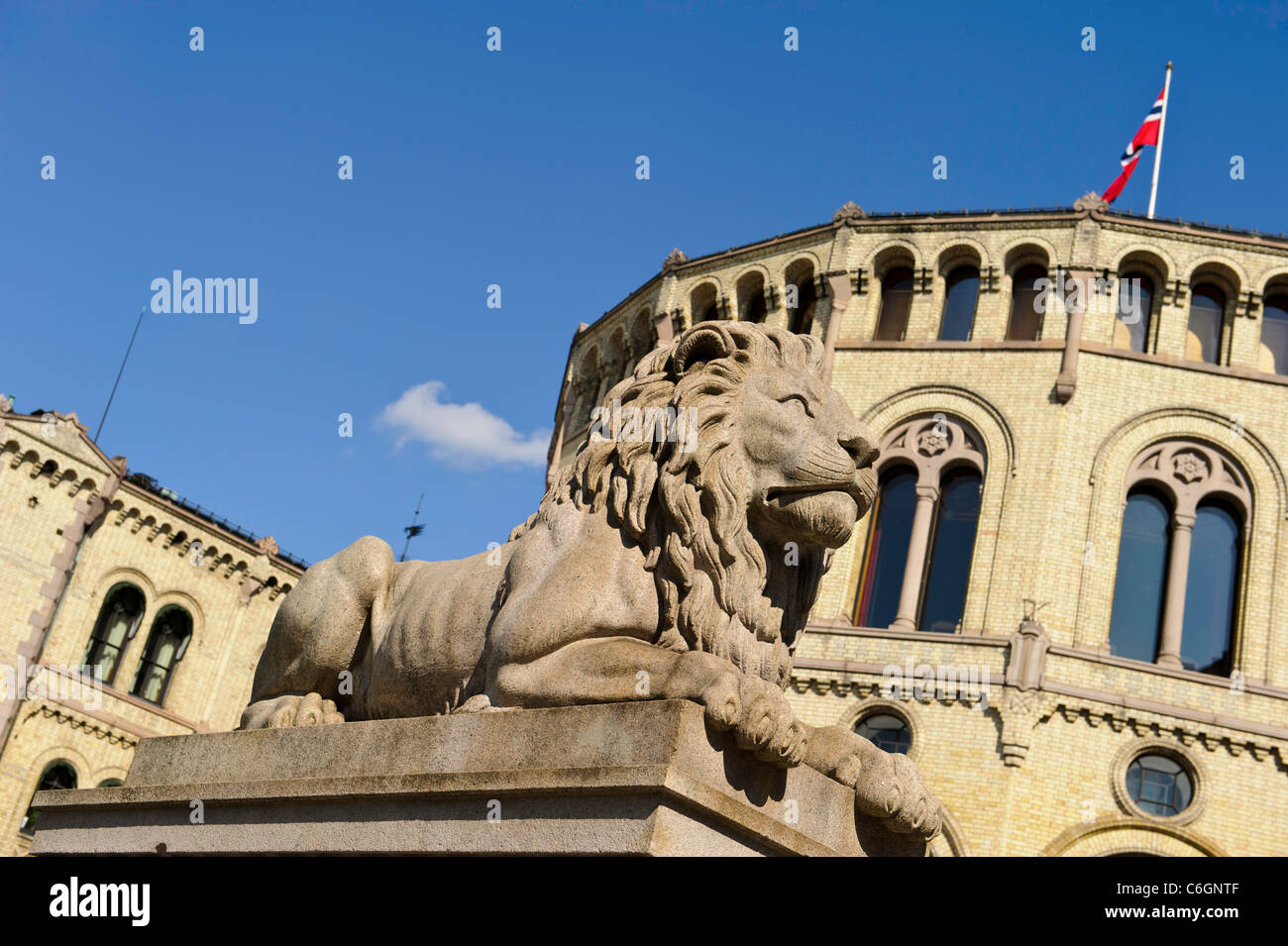 Stortinget, the Norwegian parliament building Stock Photo - Alamy