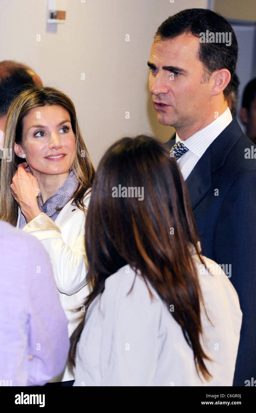 Prince Felipe and Princess Letizia of Spain visit the Cadena SER radio ...