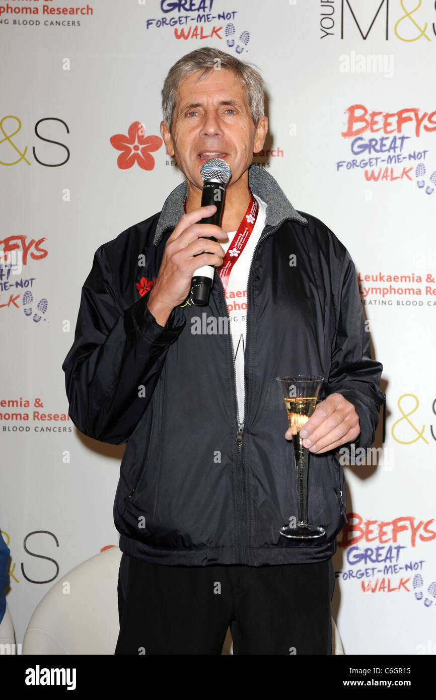 Sir Stuart Rose poses for a photograph at the finish of Beefy's Great ...