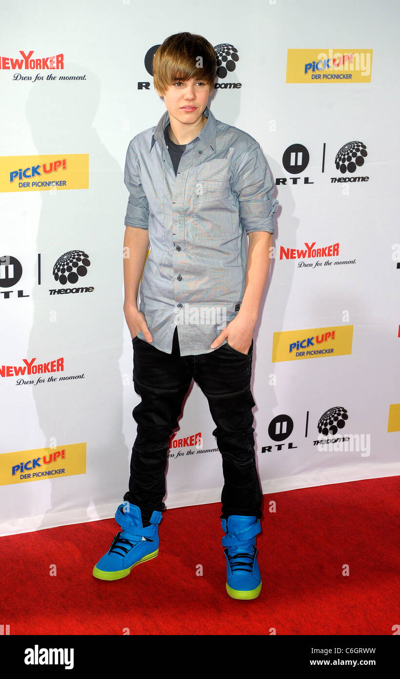 Justin Bieber German TV station RTL2 music show The Dome 53 at Velodrom ...