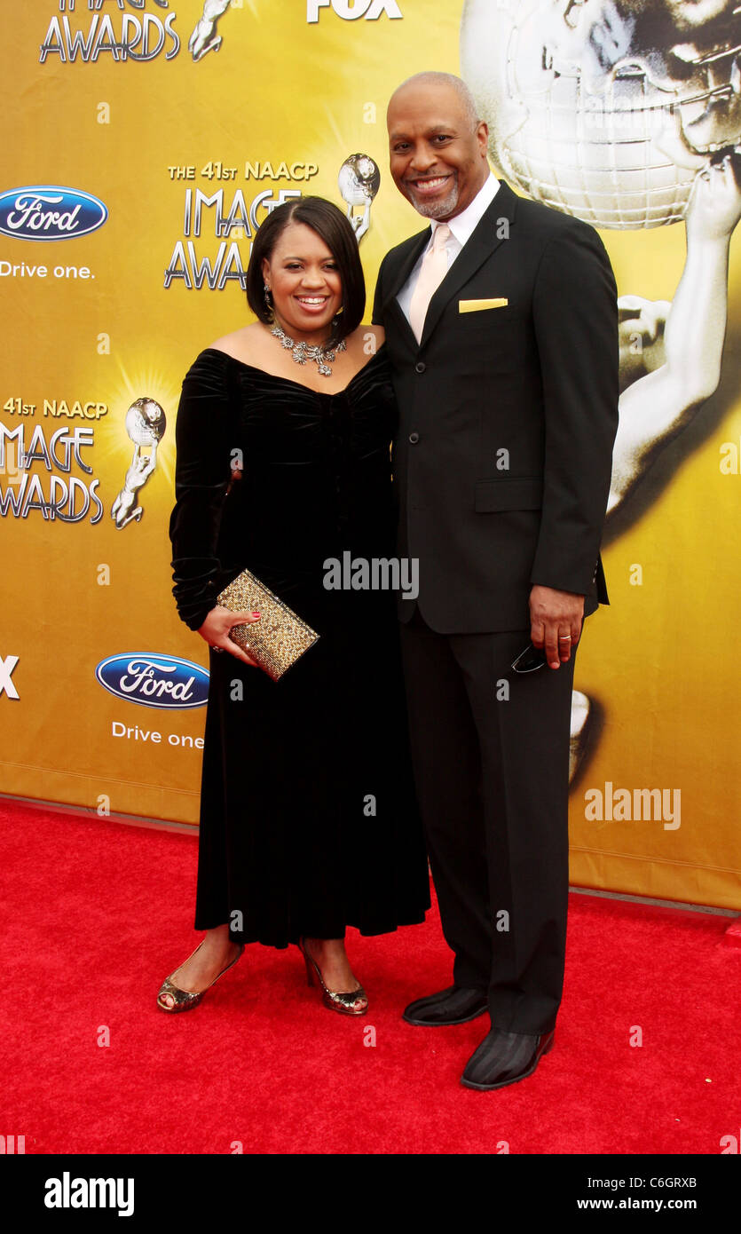 Chandra Wilson and James Pickens Jr. 41st NAACP Image Awards at the ...