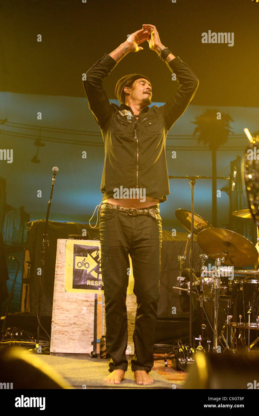 Michael Franti performing live at Madison Square Garden New York City ...