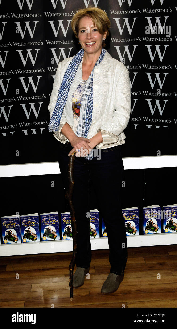 Emma Thompson signs copies of her new book 'Nanny McPhee & The Big Bang ...