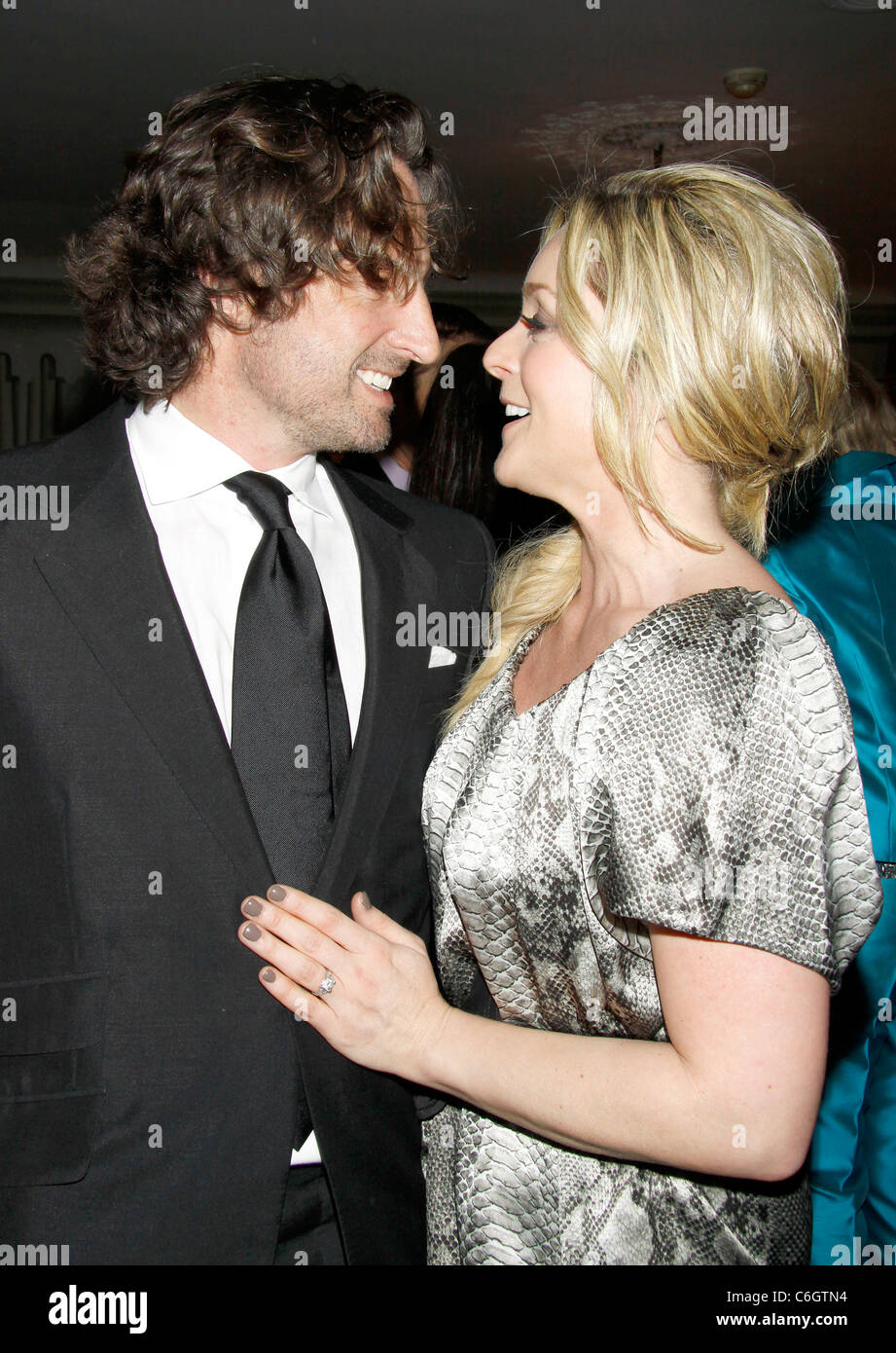 Jane Krakowski and fiance Robert Godley attending The Point Foundation ...