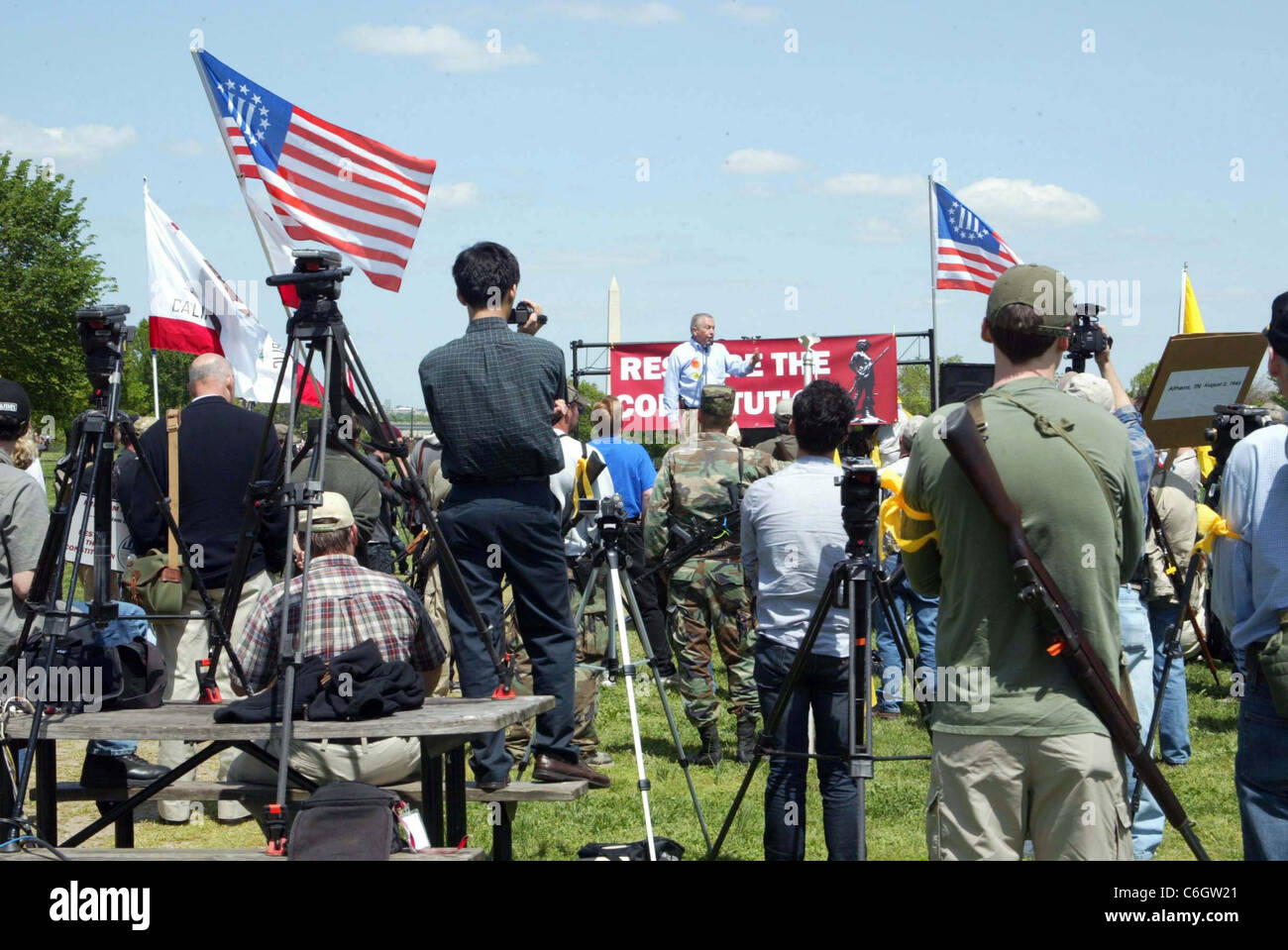 Activists take part in the Second Amendment March and Rally. Known as ...