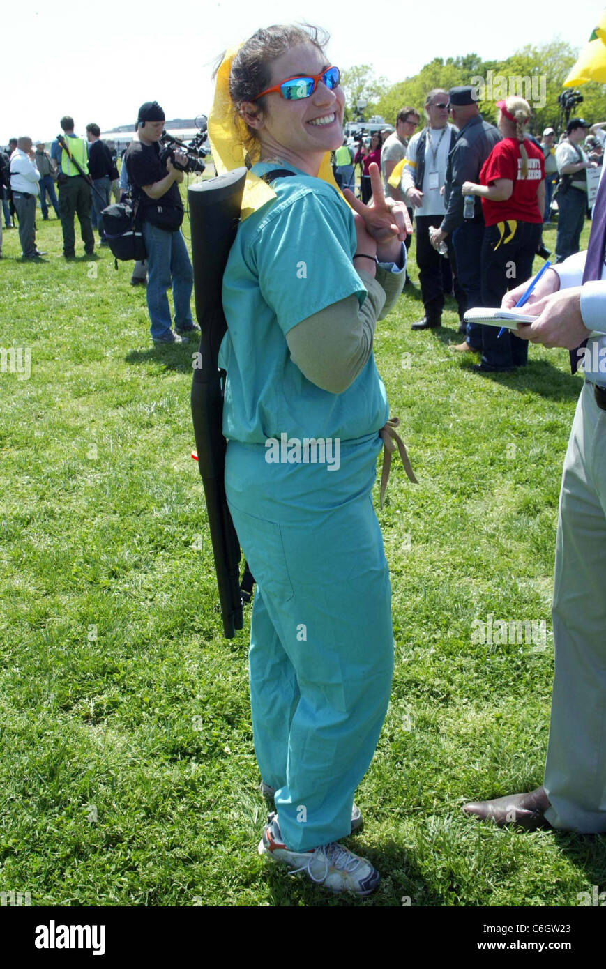 Activists take part in the Second Amendment March and Rally. Known as ...