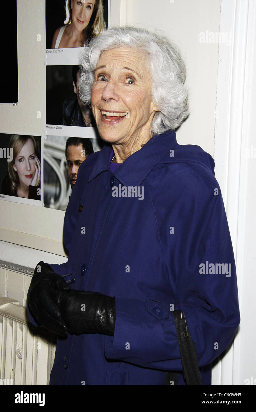 Frances Sternhagen Opening Night Of The Off Broadway Revival Of The