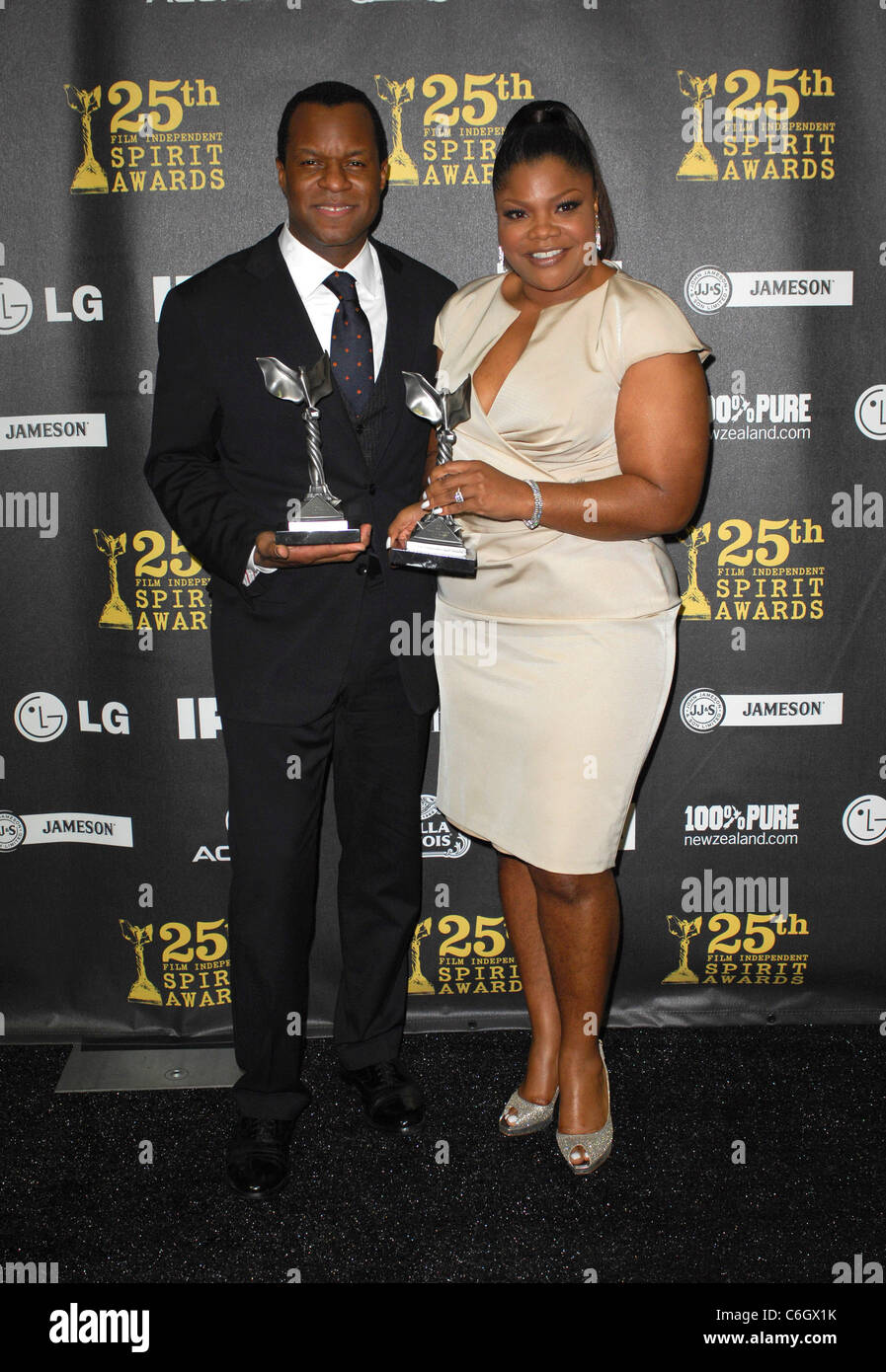 Geoffrey Fletcher and Mo'Nique The 25th Film Independent Spirit awards ...
