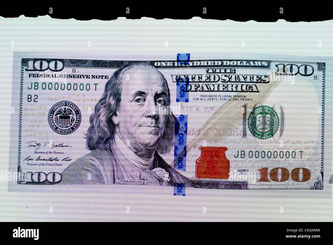 Atmosphere The Department of the Treasury unveils the new $100 bill ...
