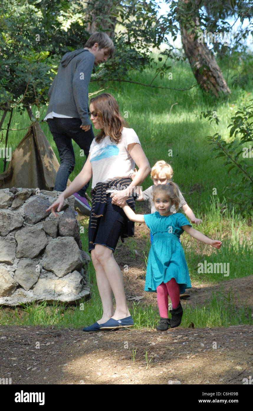 Liv Tyler with her son Milo William Langdon and family friends enjoying ...