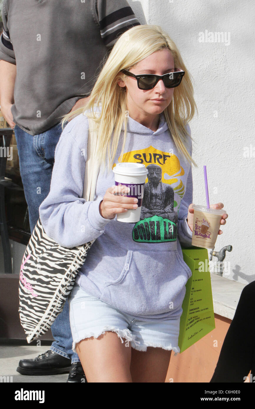 Ashley Tisdale enjoy's a sunny Sunday at Cross Creek in Malibu Los ...