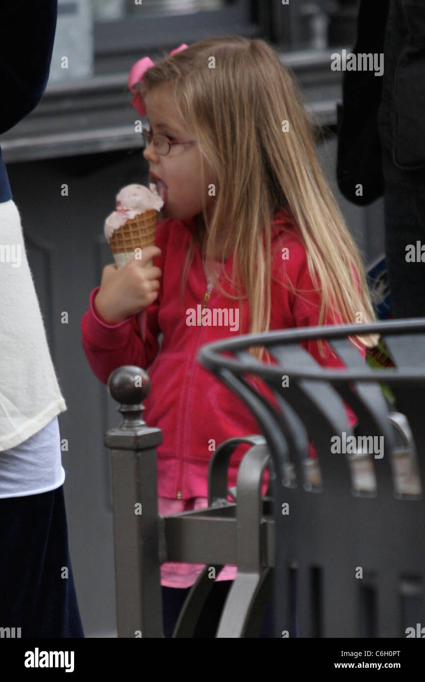 Alexa Hughes out shopping for the day with her family at The Grove mall ...